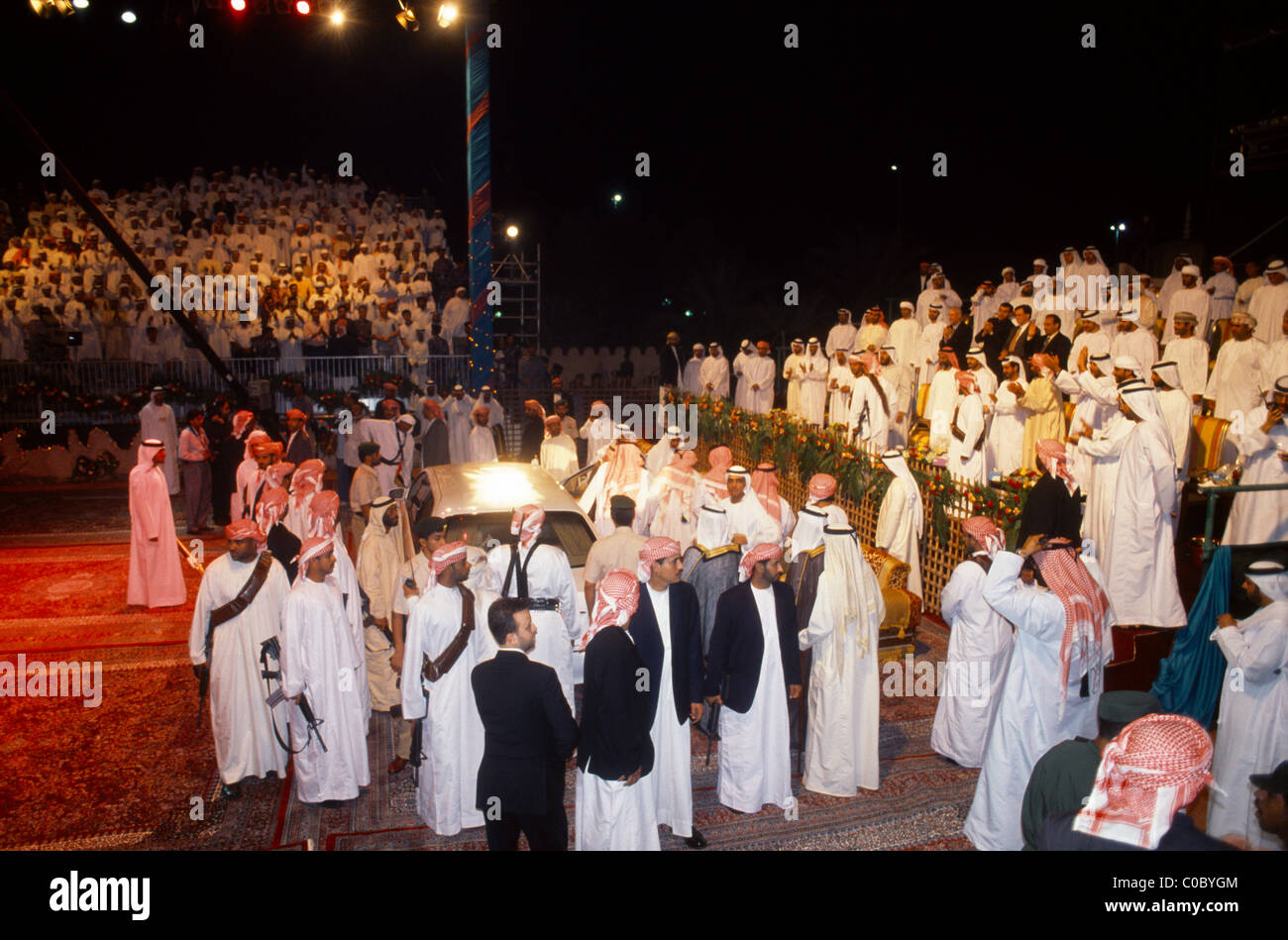 Abu Dhabi UAE Sheikh Zayed Bin Sultan Al Nahyan Arrives At Concert ...