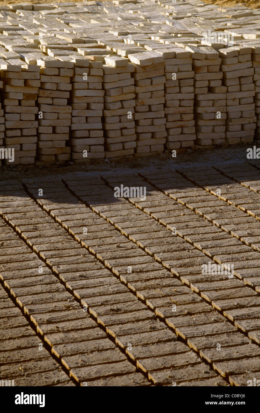 Mud bricks drying in sun hi-res stock photography and images - Alamy