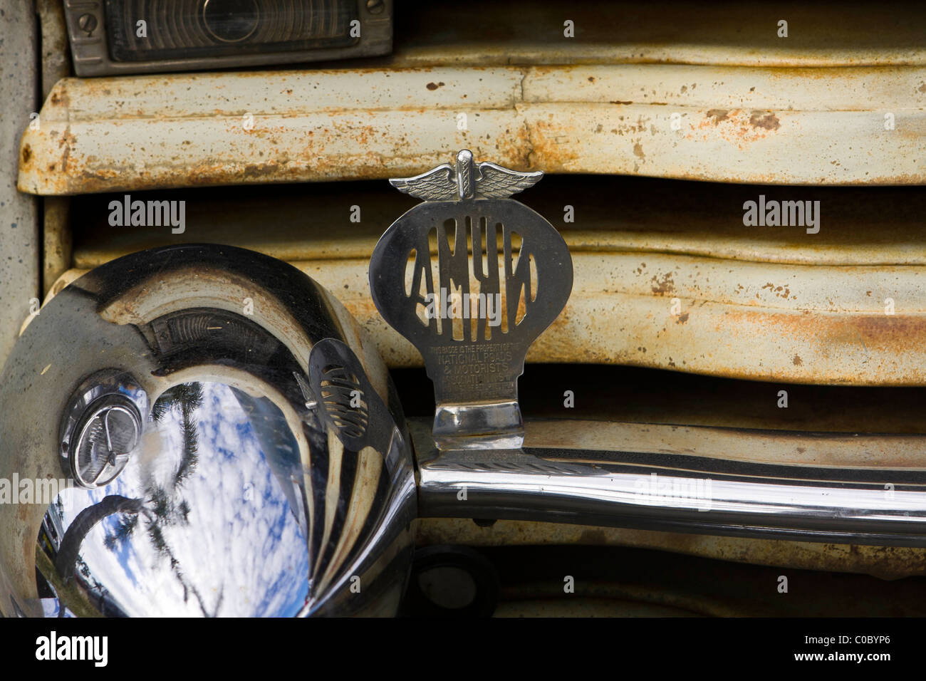 Old NRMA Badge on vintage truck Stock Photo - Alamy