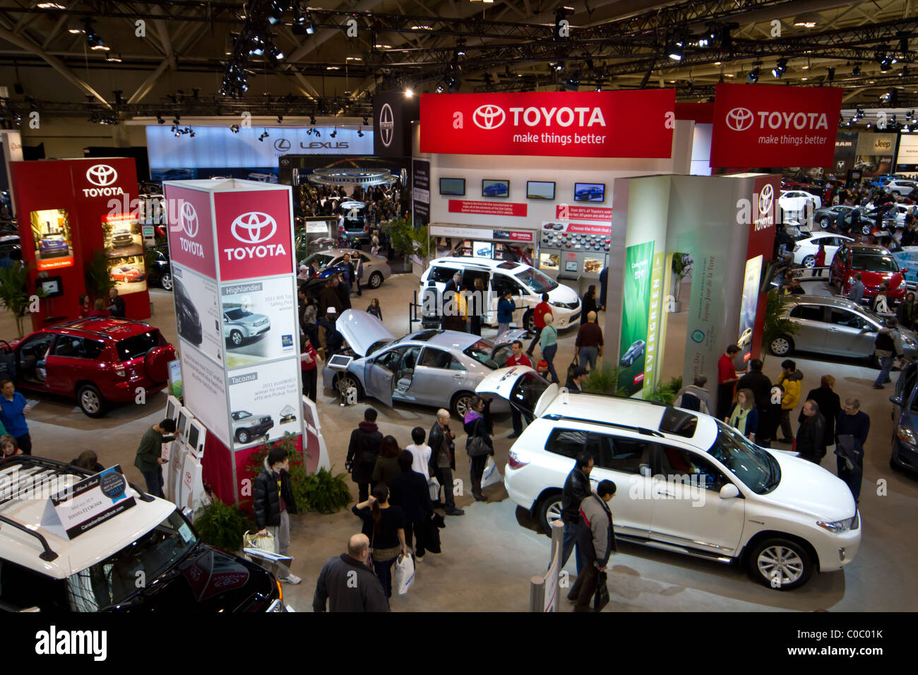 Toyota car show booth Stock Photo - Alamy