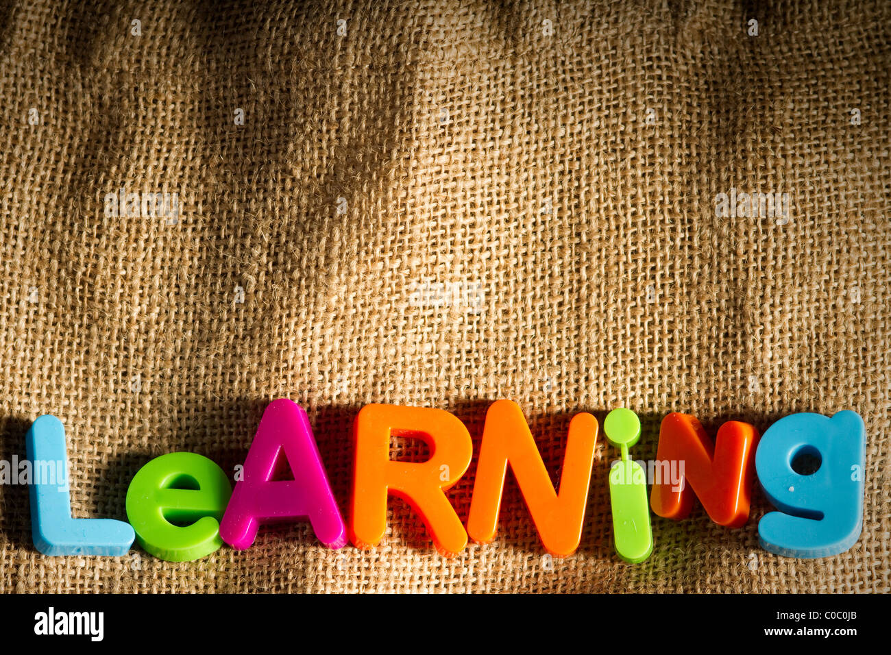 Learning Dictionary Definition Low key close up Stock Photo - Alamy