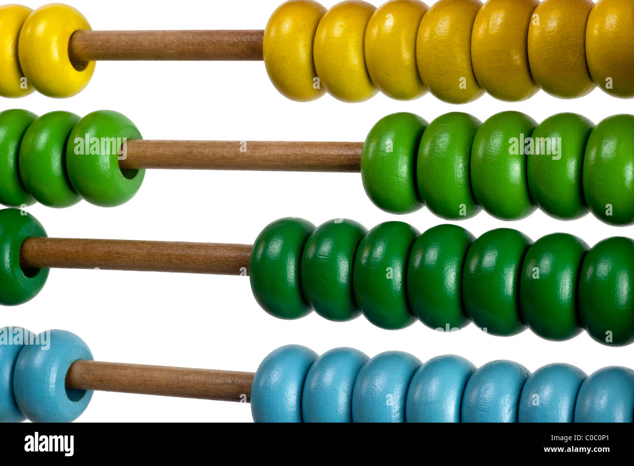 Closeup of the colorful beads of an abacus for children Stock Photo - Alamy