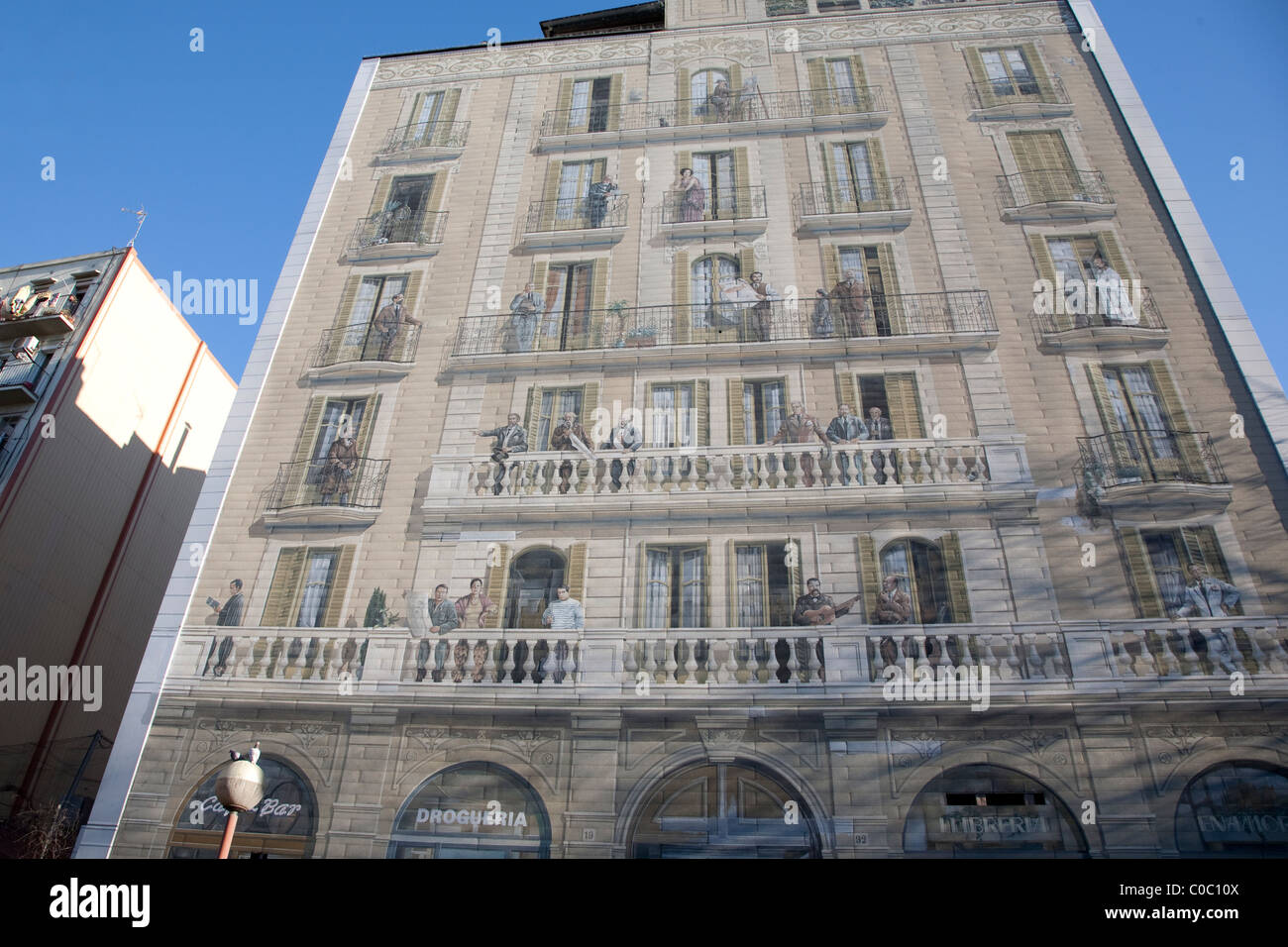 Cite de la Creation Mural on the Diagonal, Barcelona, Catalonia, Spain ...