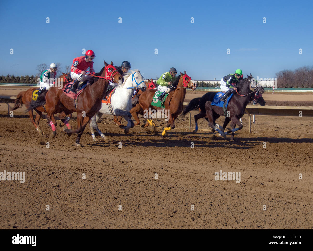 Horse racing finish line hi-res stock photography and images - Alamy