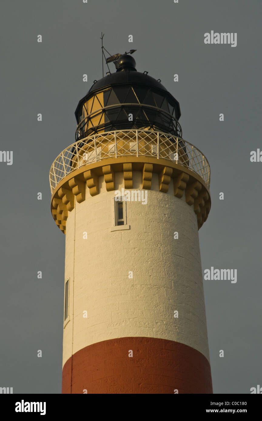 Tarbat Ness lighthouse near Portmahomack, north-eastern Scotland Stock ...