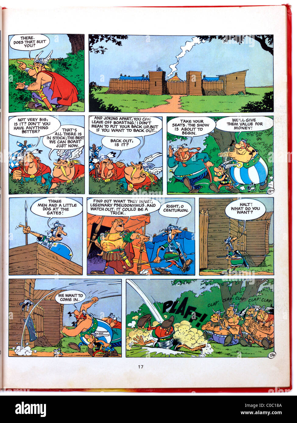 Asterix Comic Book Interior Showing Text Stock Photo - Alamy