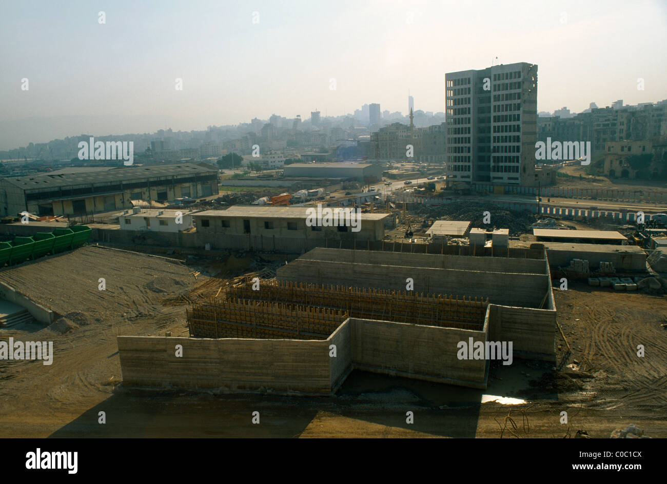 Beirut Lebanon Solidere Construction Site Formwork Stock Photo - Alamy