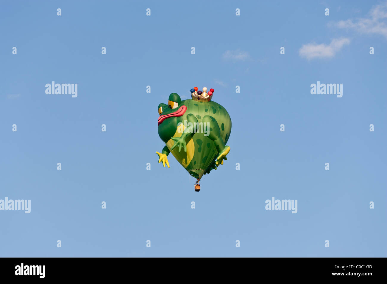 Hot Air Balloon in Frog Shape Stock Photo - Alamy