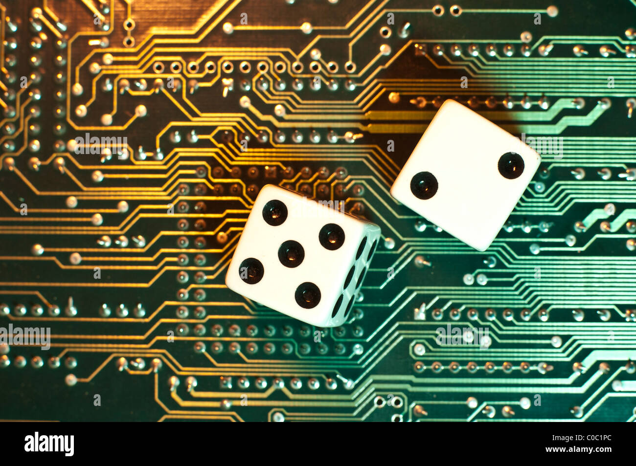 Lucky seven dice roll dice hi-res stock photography and images - Alamy