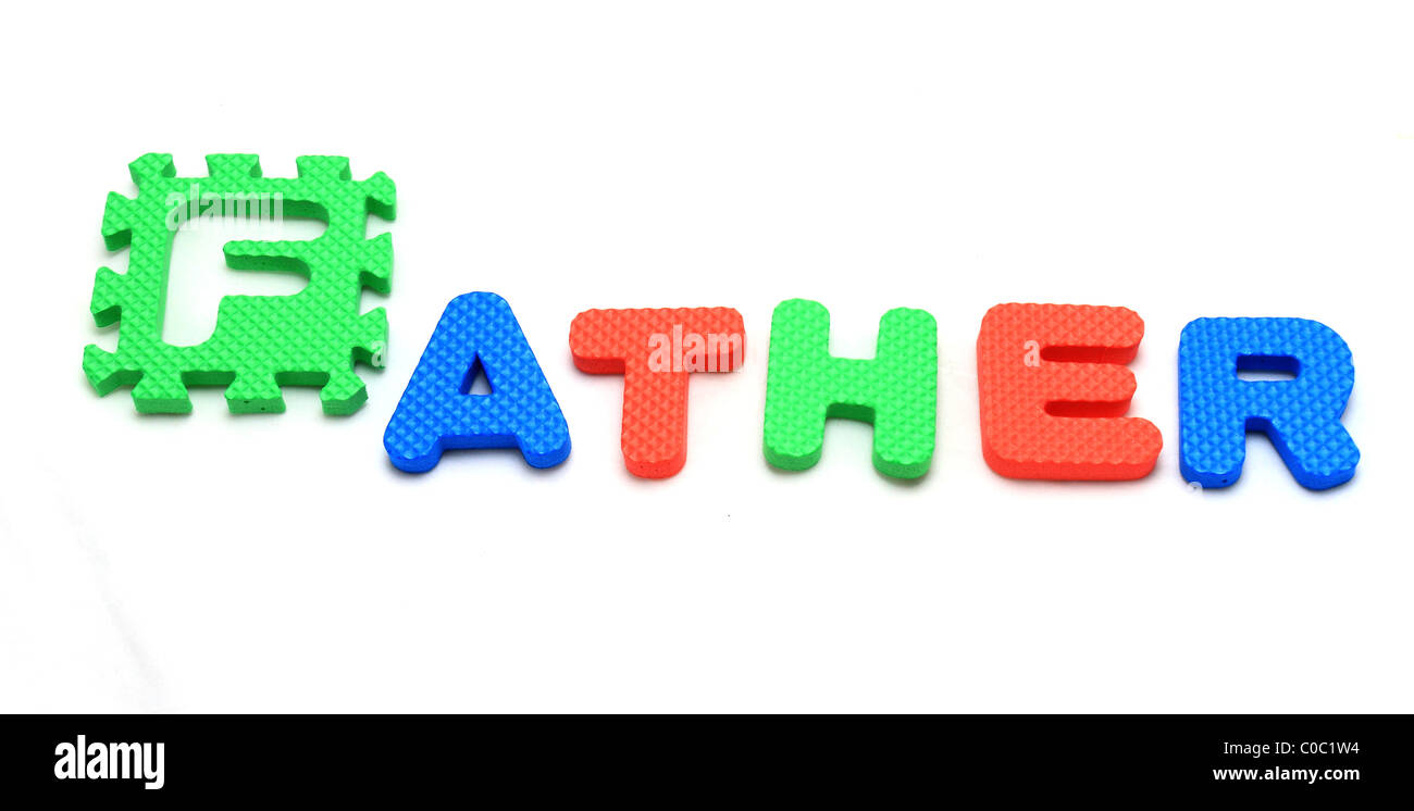 Letters spelling dad hi-res stock photography and images - Alamy