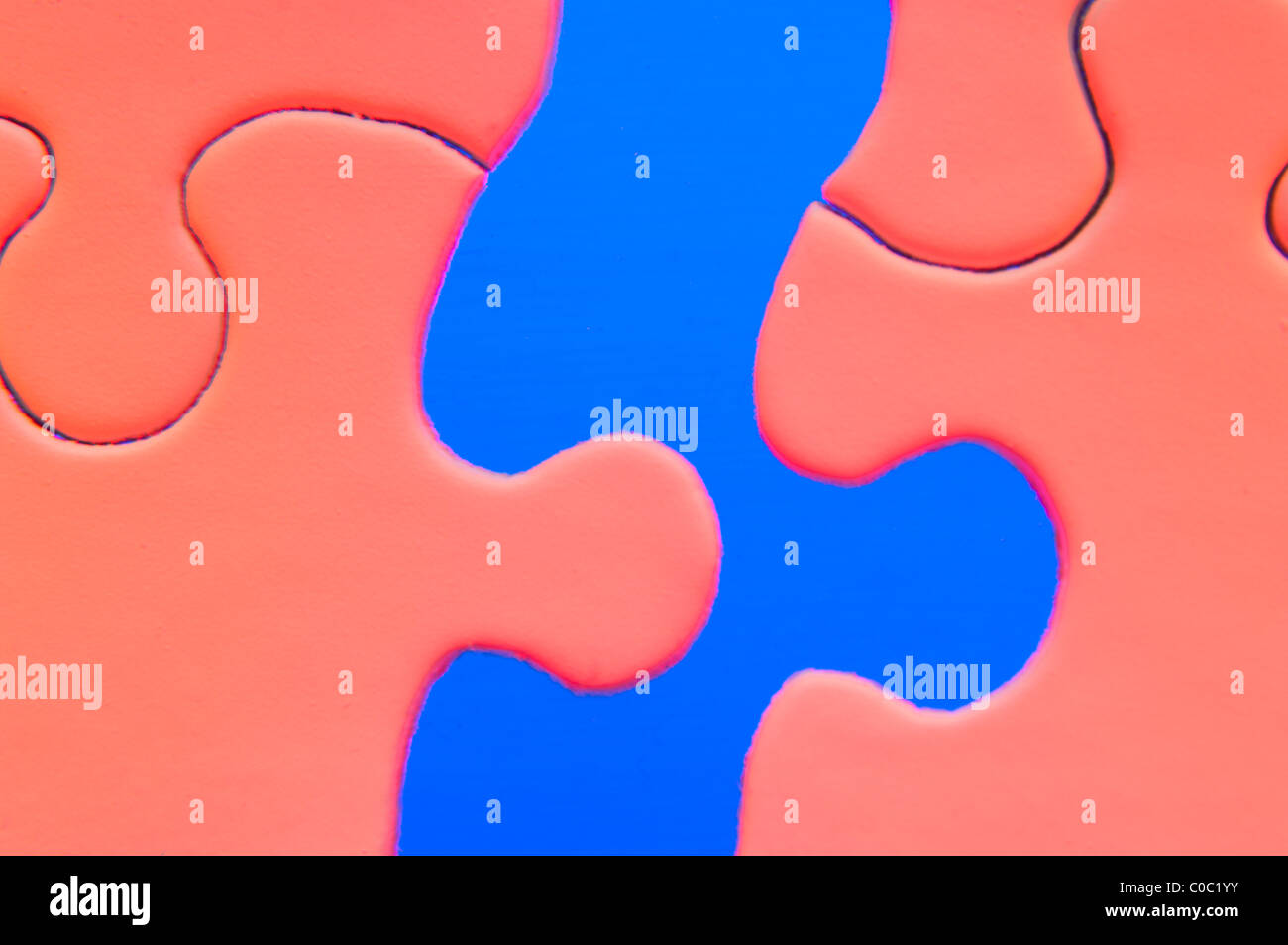Jigsaw puzzle with missing piece Stock Photo - Alamy