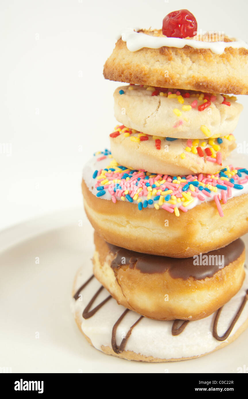 Stack of balanced confections Stock Photo - Alamy