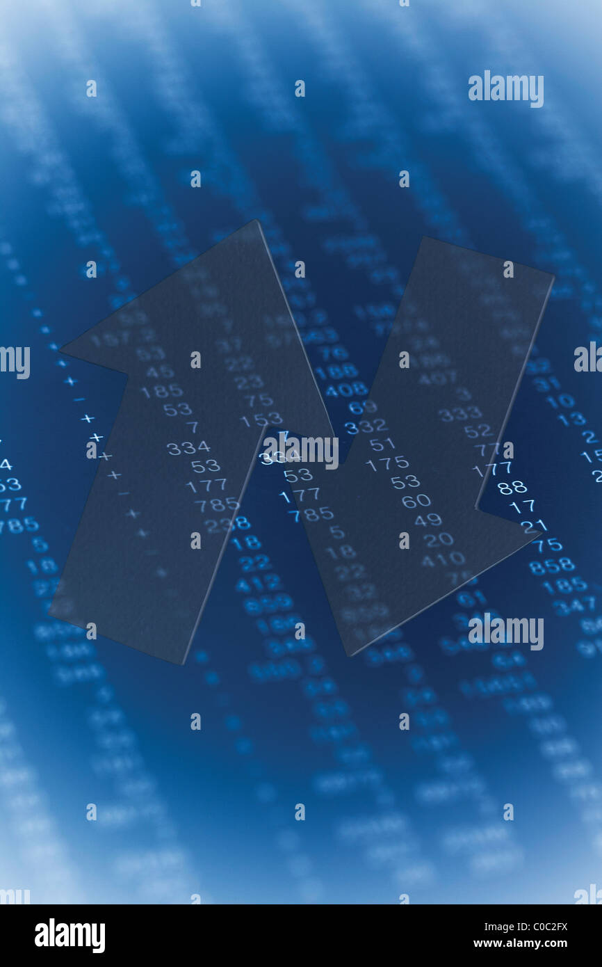 Stock information and arrows Stock Photo - Alamy