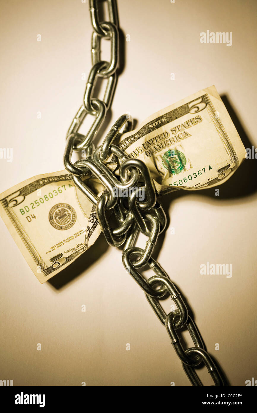 Money tied hi-res stock photography and images - Alamy