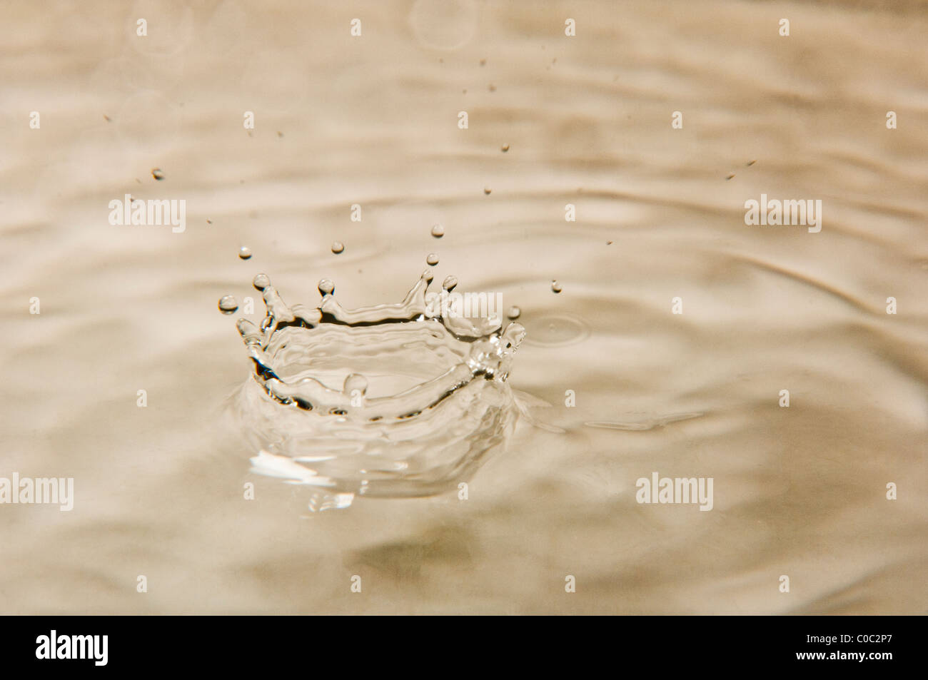 Splash on the surface of water Stock Photo - Alamy