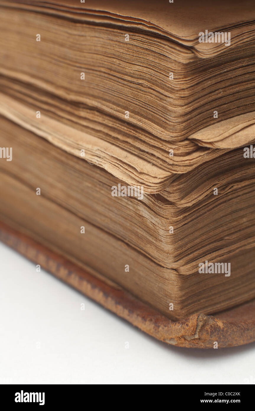 Pages of an old book Stock Photo - Alamy
