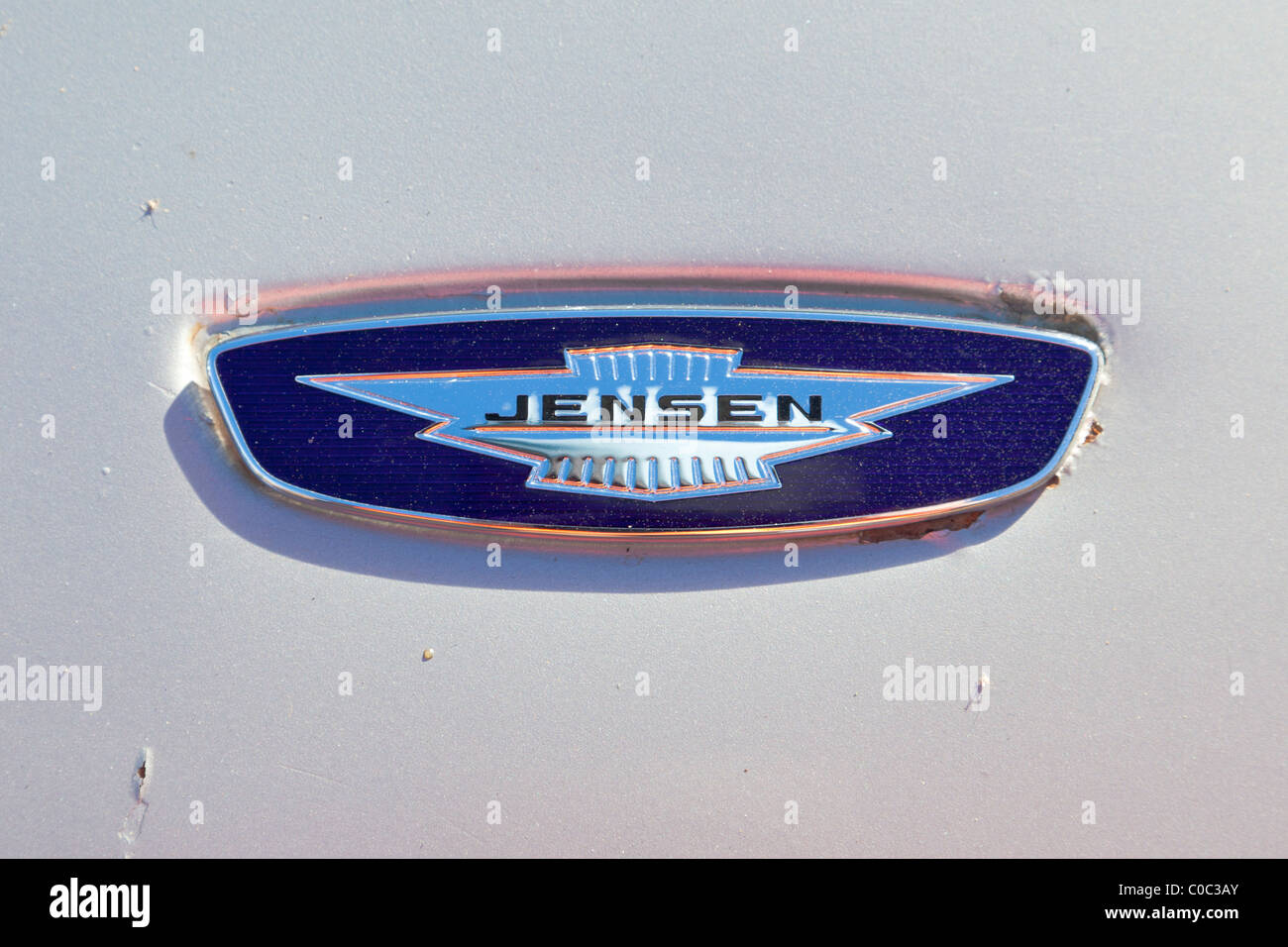 Jensen car badge Stock Photo - Alamy