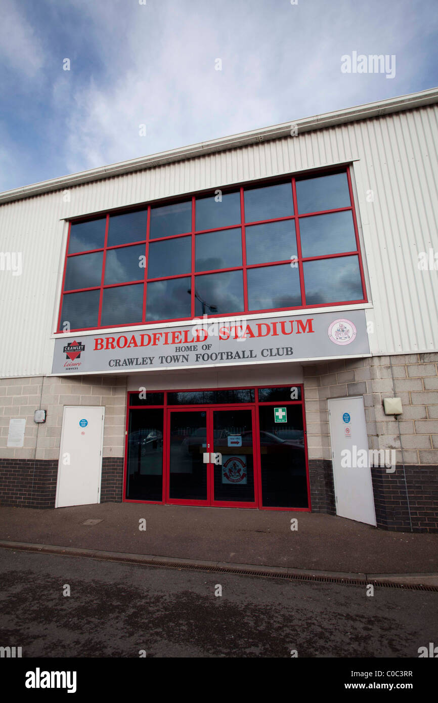 The Broadfield Stadium in Crawley, home of Crawley Town Football Club ...