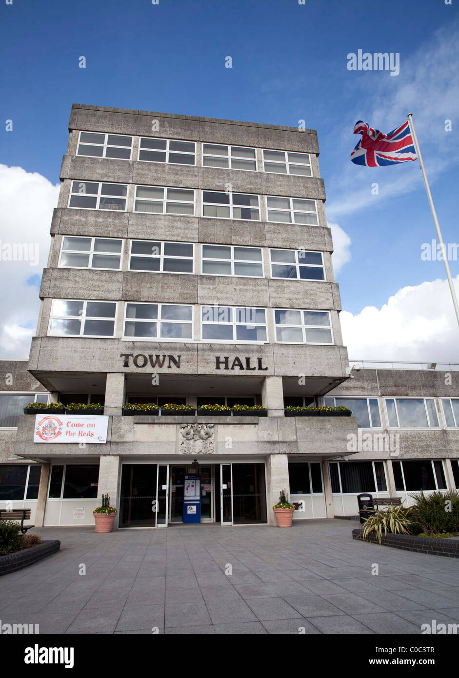 Crawley Town Hall. Picture by James Boardman Stock Photo - Alamy