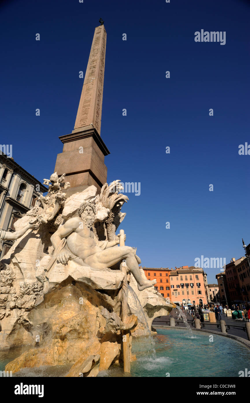 Piazza navona obelisk hi-res stock photography and images - Alamy
