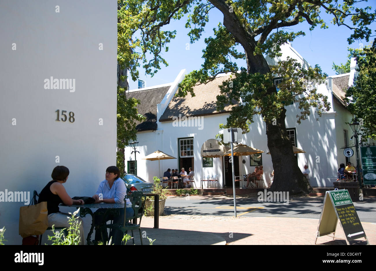 Cafes on Corners of Dorp and Andringa Roads in Stellenbosch Stock Photo ...