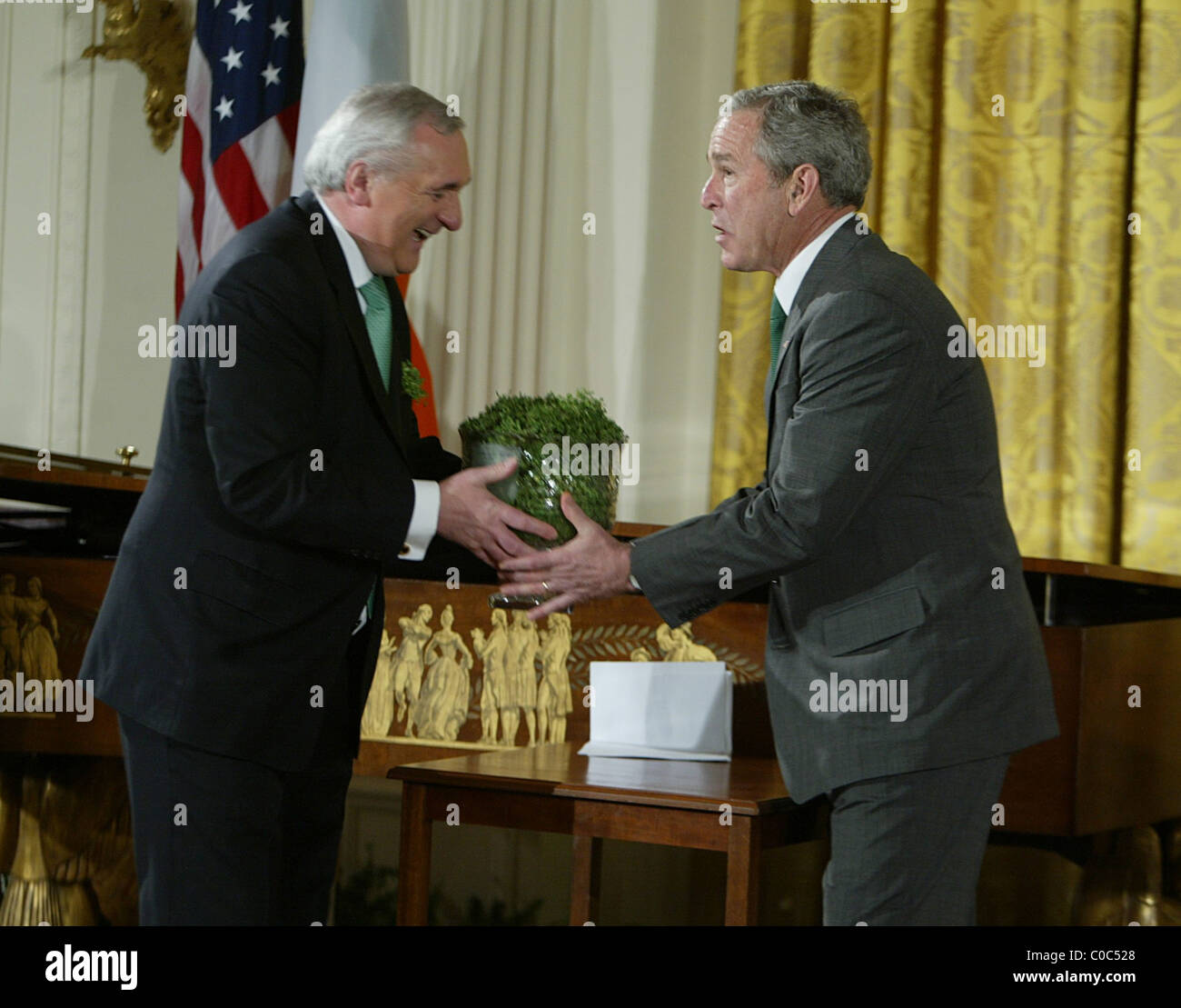 Irish Prime Minister Bertie Ahern and President George W. Bush The 8th ...