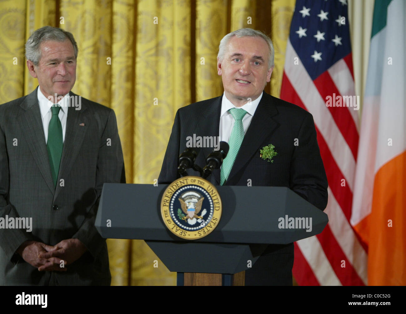 President George W. Bush and Irish Prime Minister Bertie Ahern The 8th ...