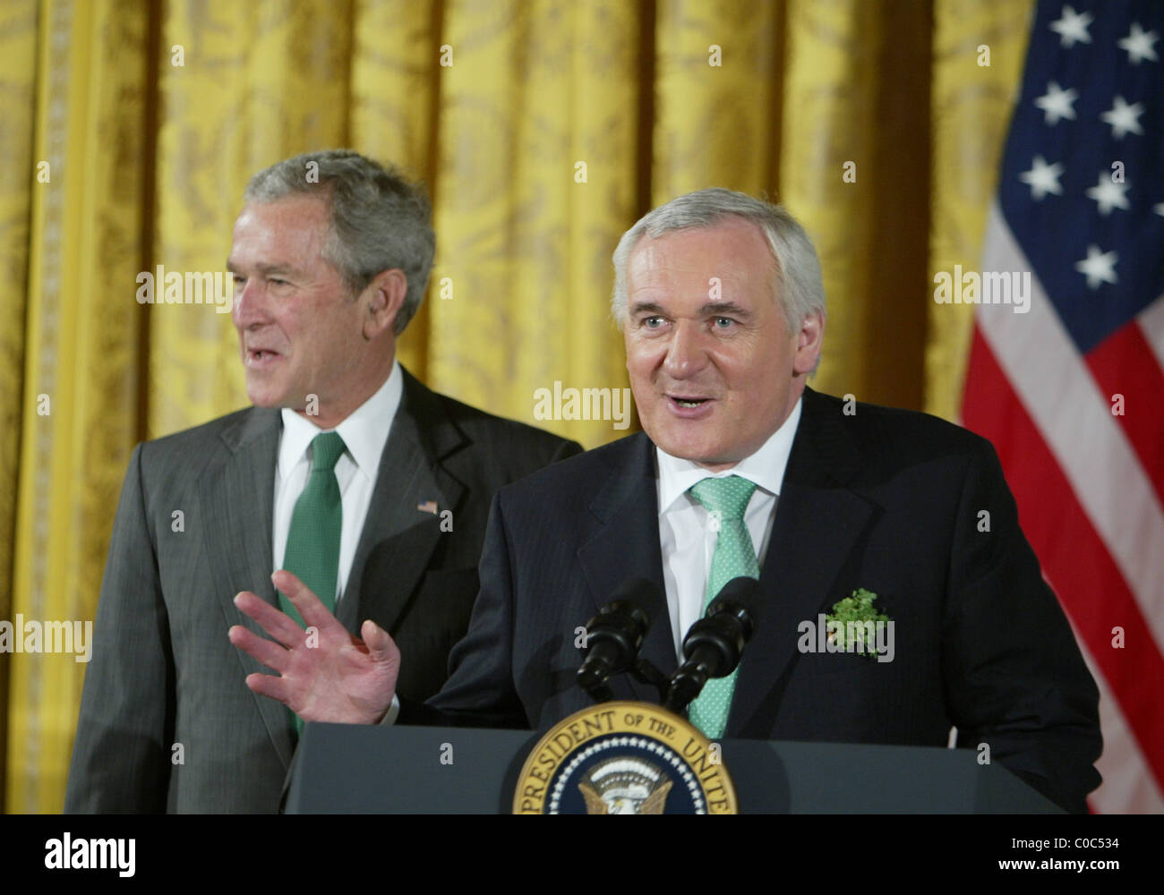 President George W. Bush and Irish Prime Minister Bertie Ahern The 8th ...