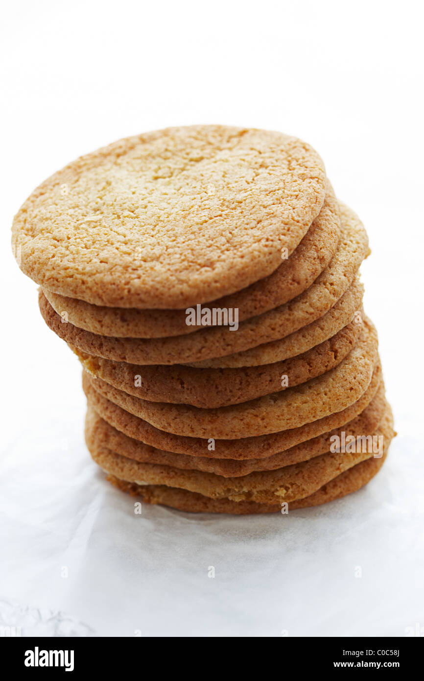 A stack of homemade cookie biscuits Stock Photo - Alamy
