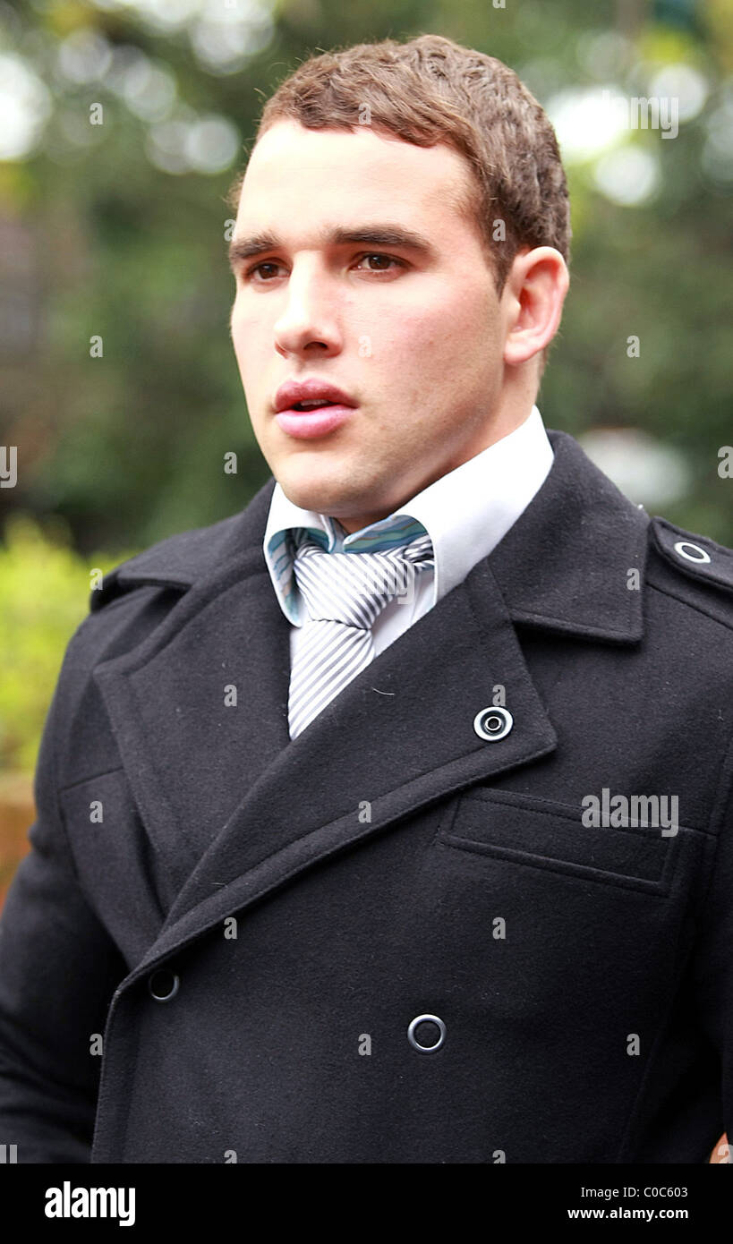 Bath and England rugby player Olly Barkley attends Aylesbury Crown ...