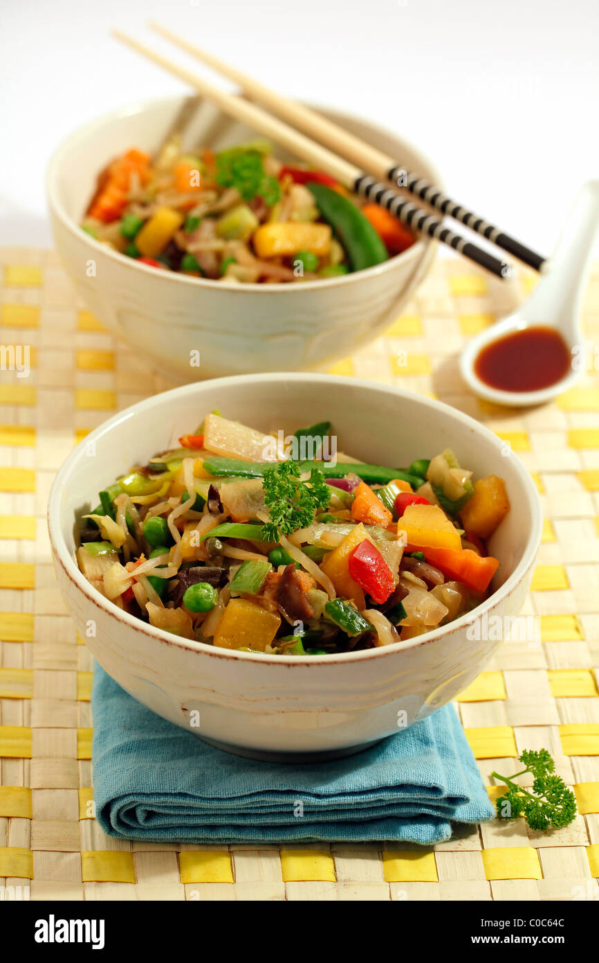 Vegetables mix. Oriental style. Recipe available Stock Photo - Alamy