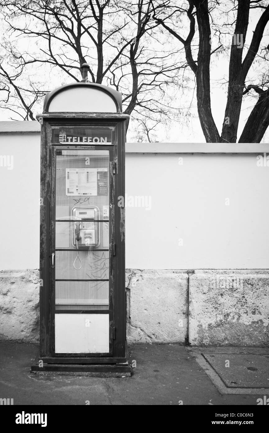 Telephone box Black and White Stock Photos & Images - Alamy