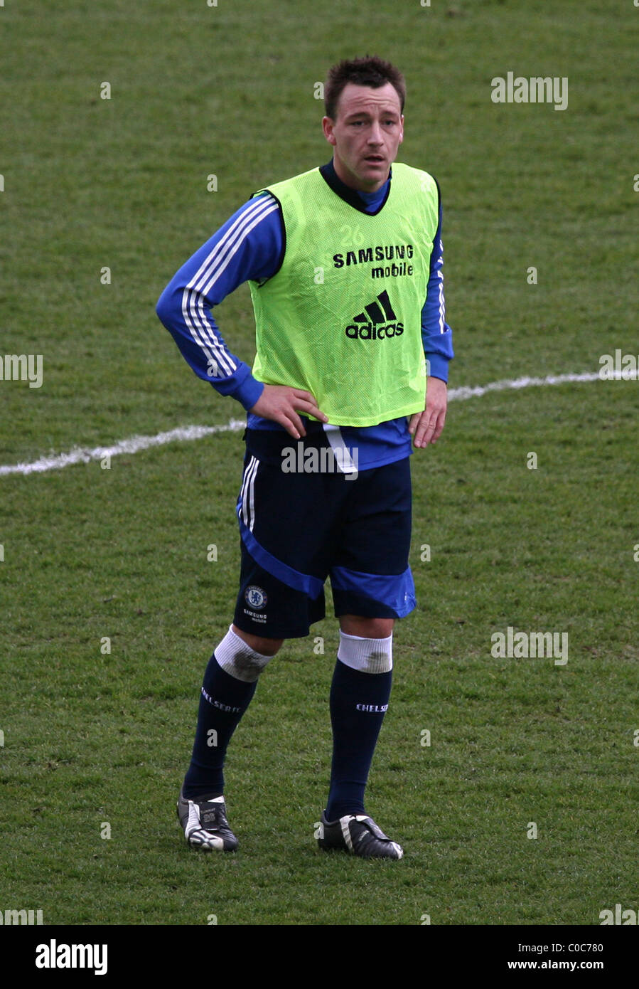 John Terry during a training session with his Chelsea team mates, in ...