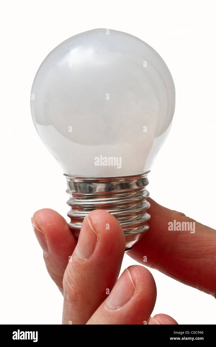 Light Bulb isolated on white background Stock Photo - Alamy