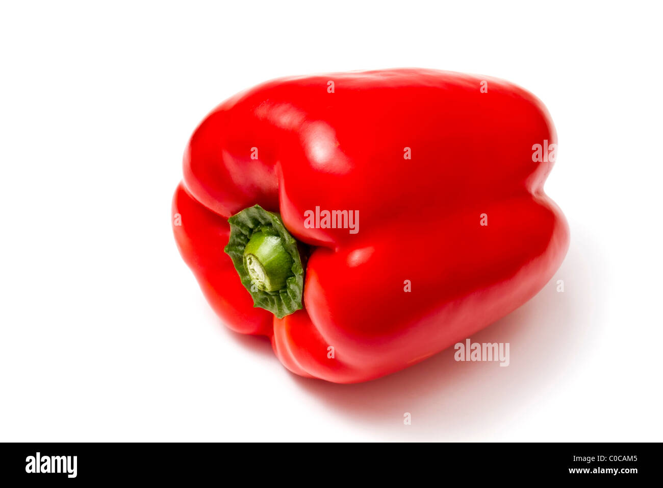 Red pepper isolated on white background Stock Photo - Alamy