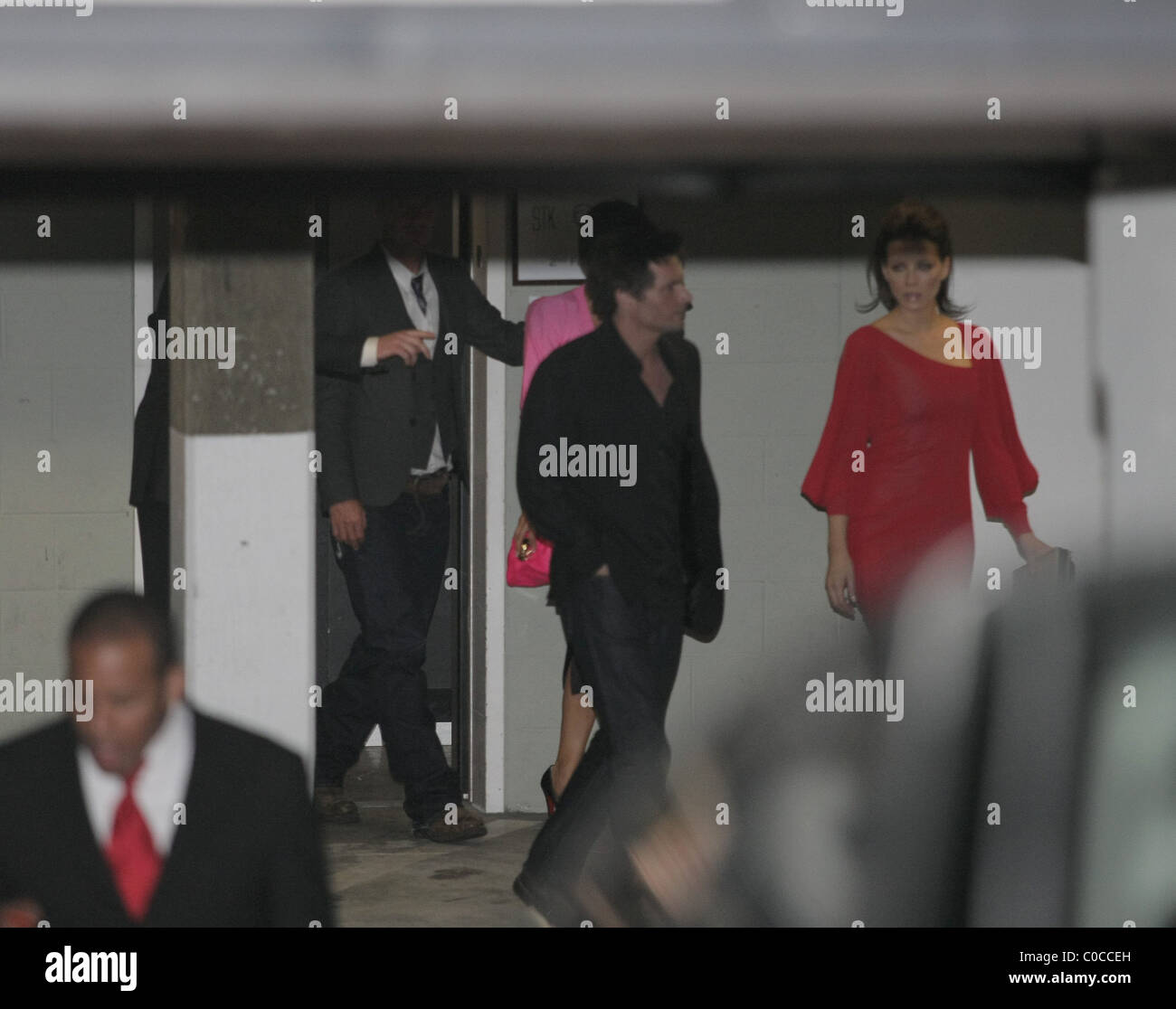 David Beckham and Victoria Beckham leaving STK restaurant with Kate ...