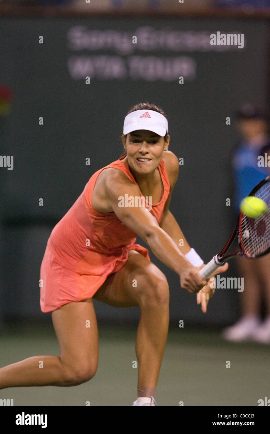 Ana Ivanovic plays Jelena Jankovic Pacific Life Open Tennis Tournament ...