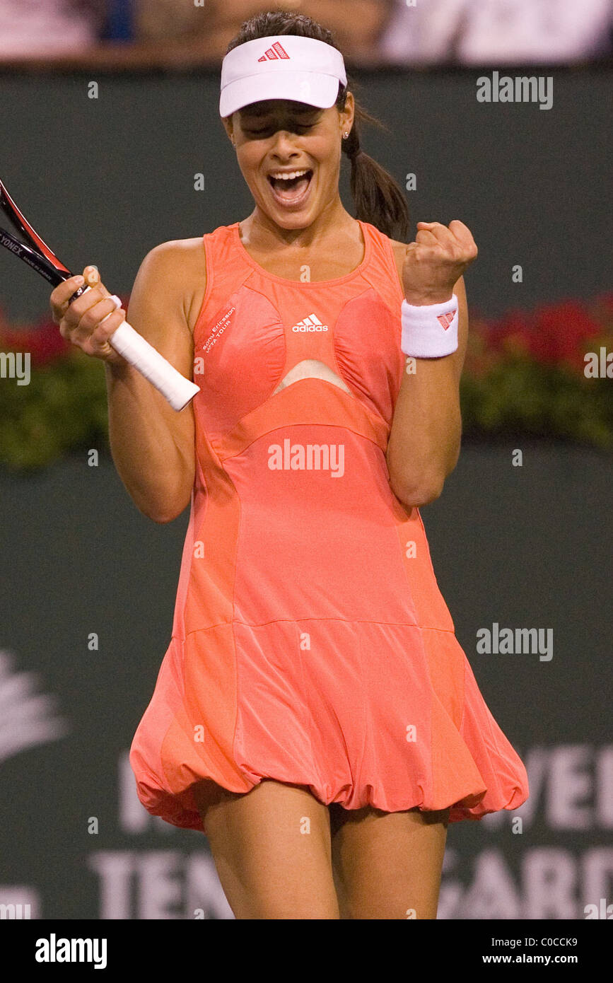Ana Ivanovic plays Jelena Jankovic Pacific Life Open Tennis Tournament ...