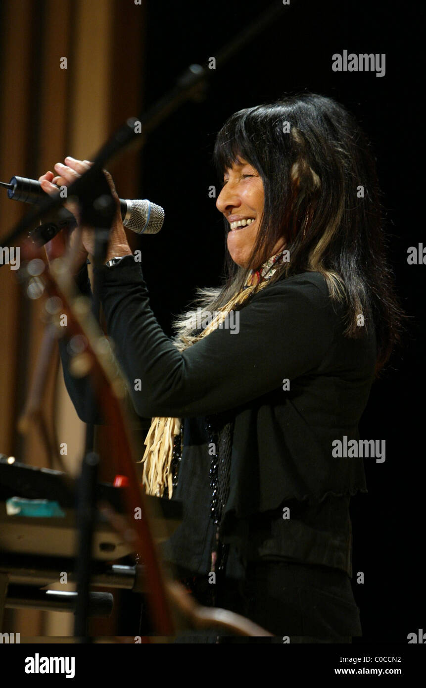 Academy Award winner native American entertainer Buffy Sainte-Marie ...