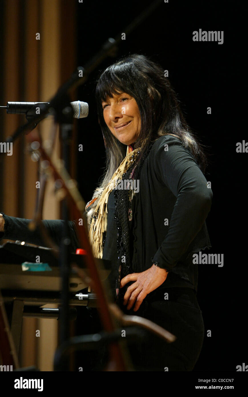 Academy Award winner native American entertainer Buffy Sainte-Marie ...