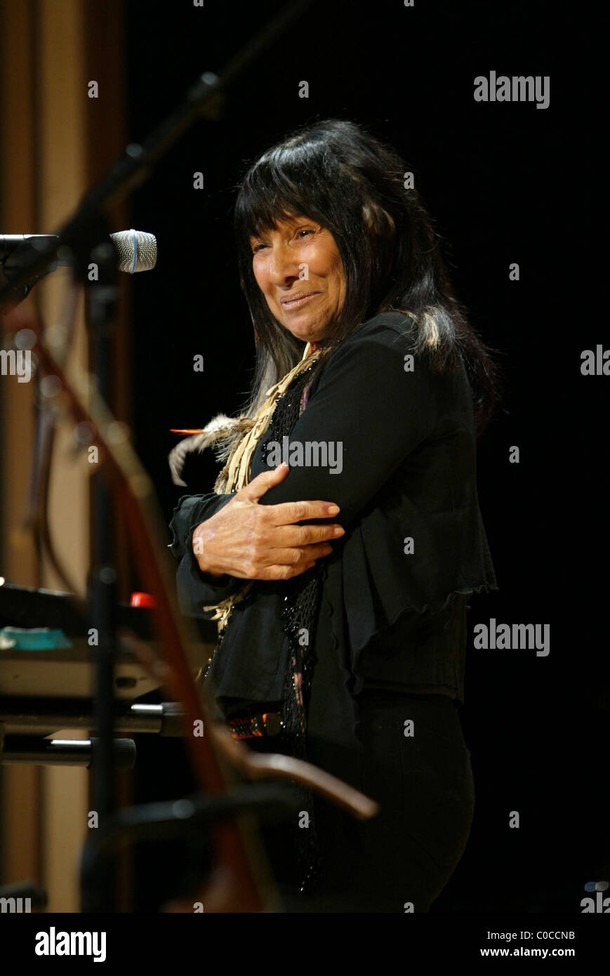Academy Award winner native American entertainer Buffy Sainte-Marie ...