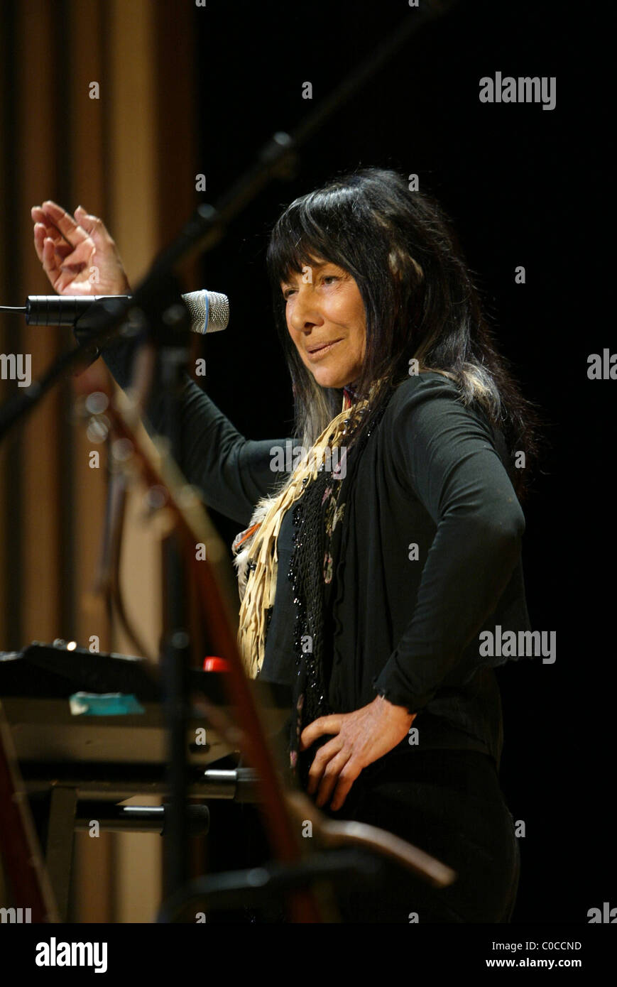 Academy Award winner native American entertainer Buffy Sainte-Marie ...