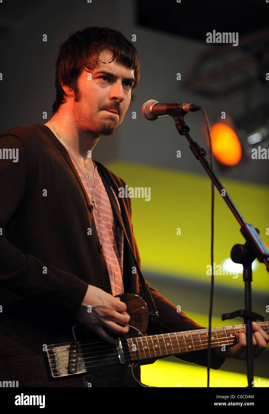 Liam Fray The Courteeners performing at HMV, Oxford Street London ...