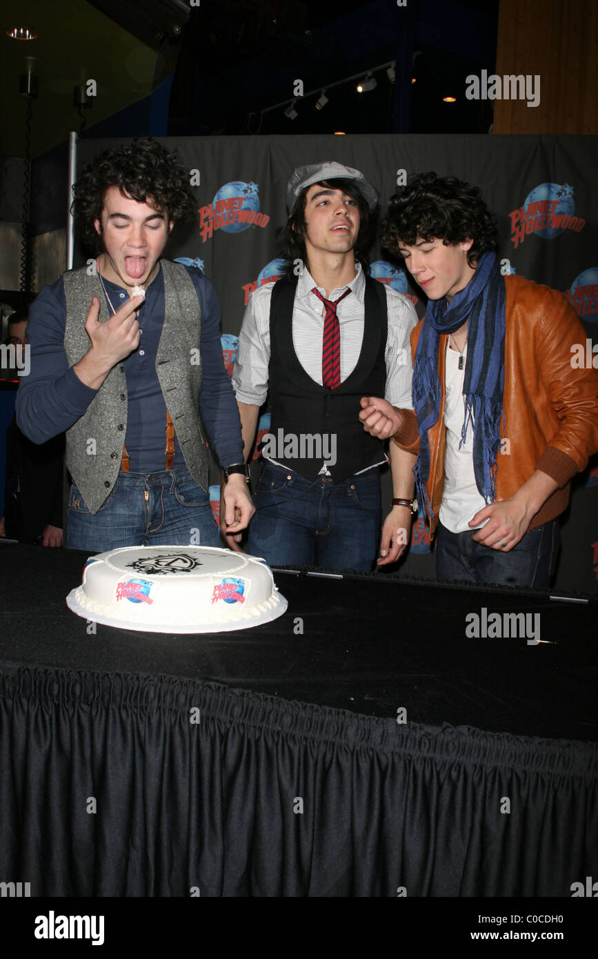 Joseph Jonas, Nicholas Jonas, and Kevin Jonas The Jonas Brothers at ...