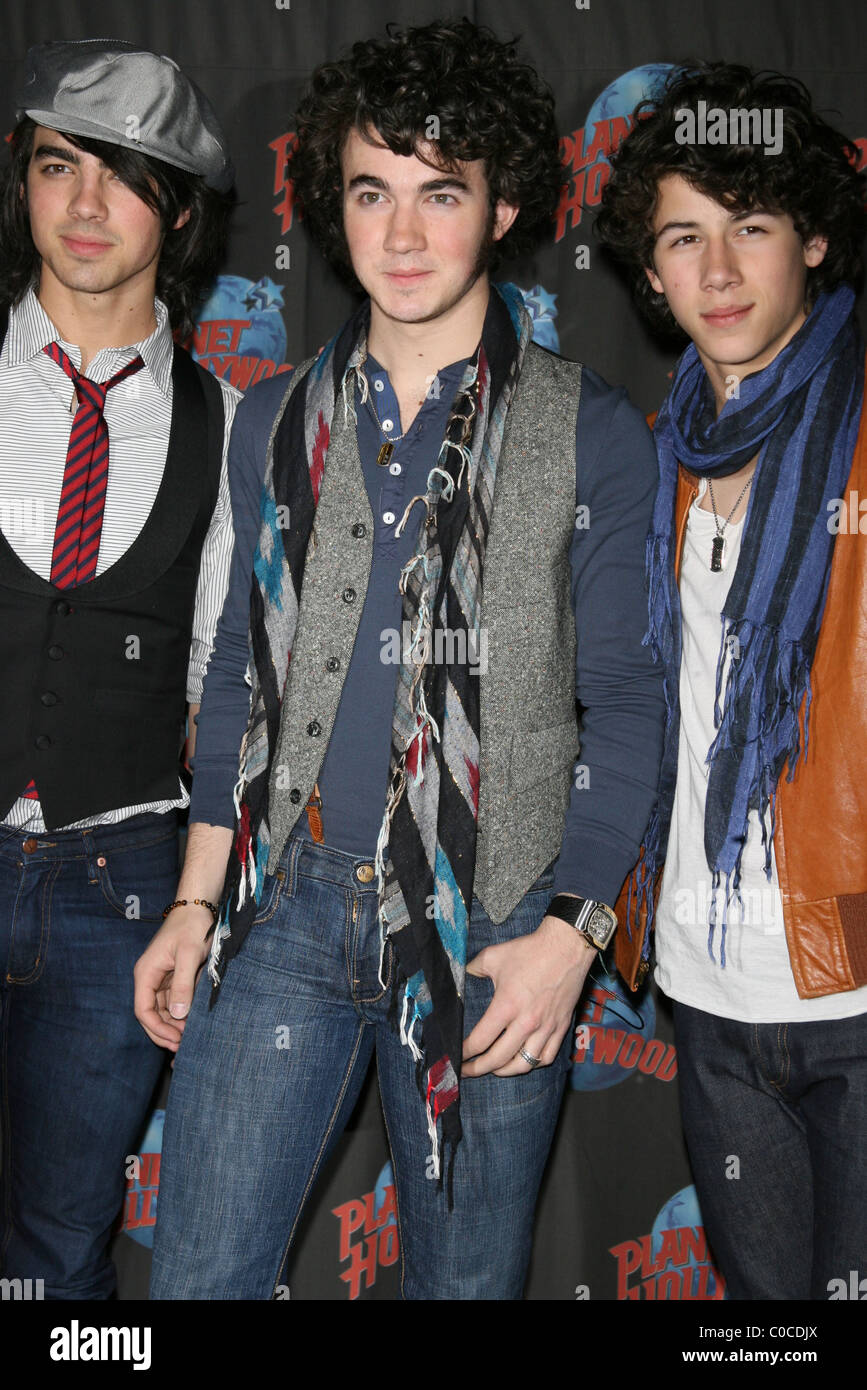 Joseph Jonas, Nicholas Jonas, and Kevin Jonas The Jonas Brothers at ...