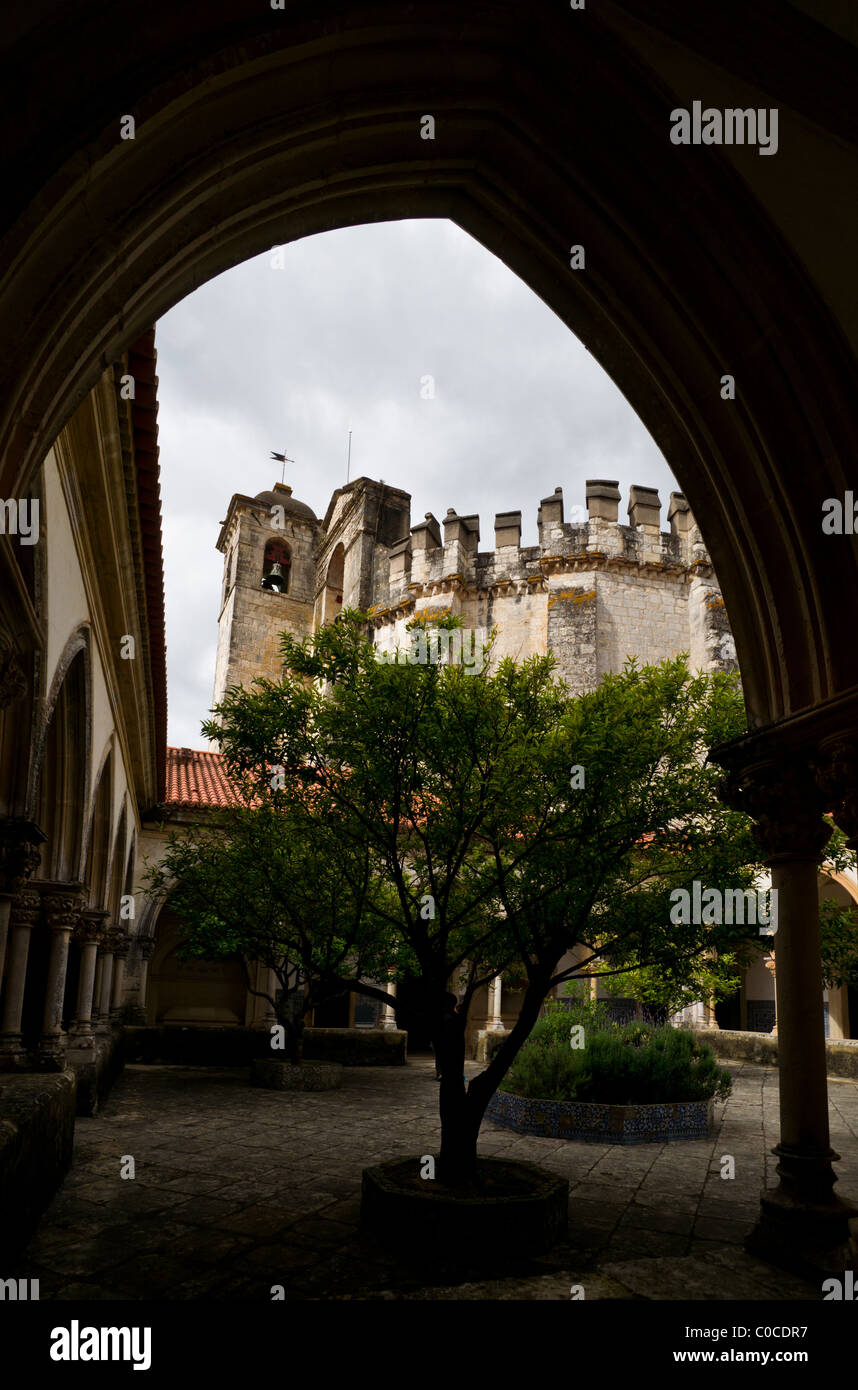 Cemetery cloister of the Convent of Christ in Tomar (Portugal ...