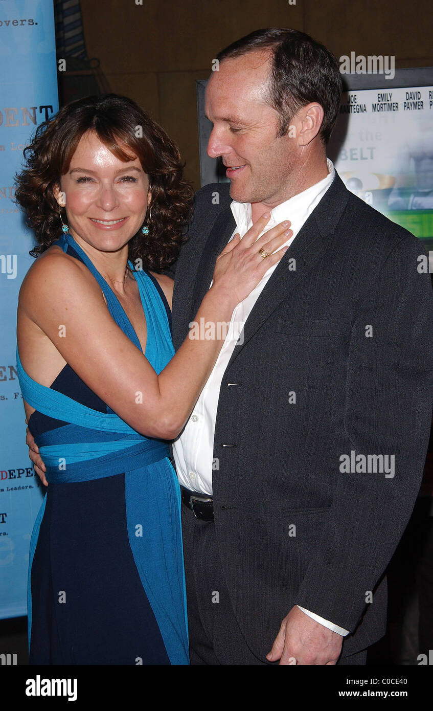 Jennifer Grey and husband Premiere of "Redbelt" shown at the Egyptian ...
