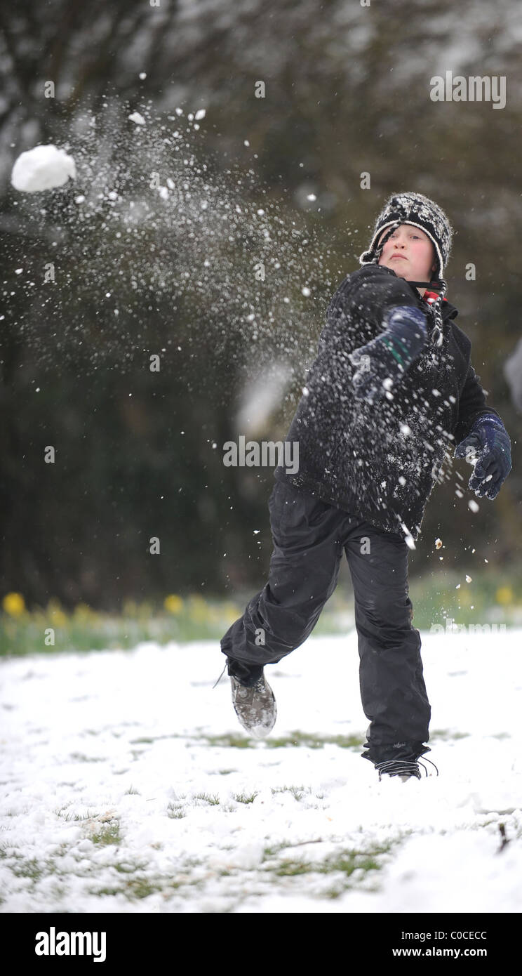 Britain's first white Easter in ten years Oxted, England - 23.03.08 ...