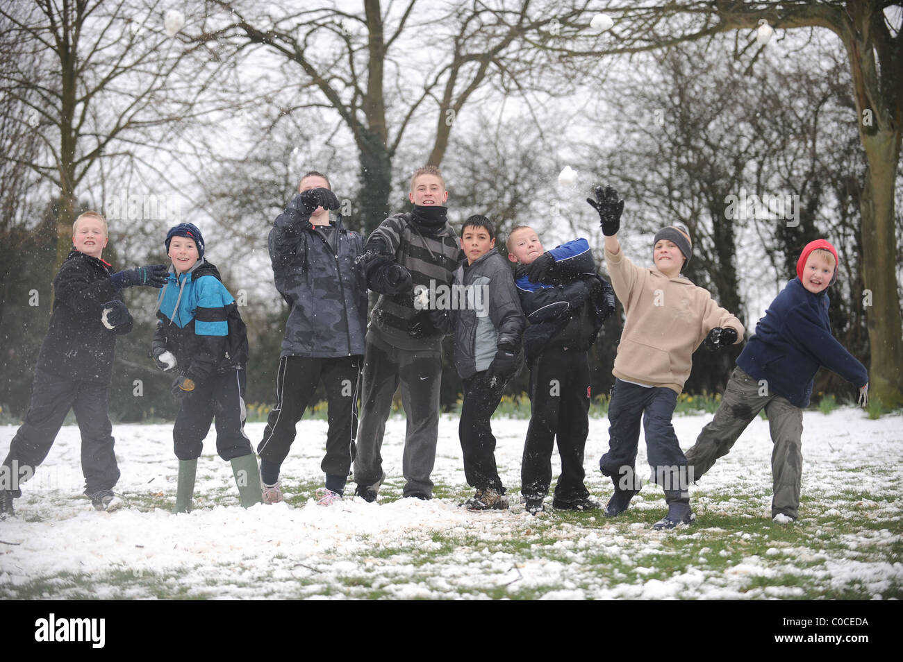 Britain's first white Easter in ten years Oxted, England - 23.03.08 ...