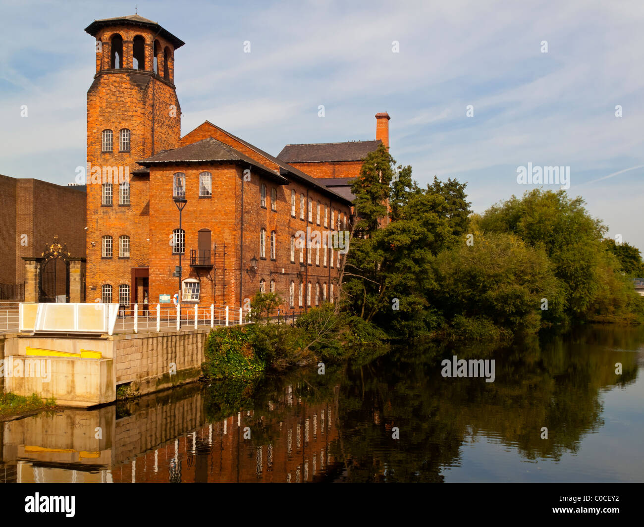 Derby Silk Mill now an industrial museum on the River Derwent in ...
